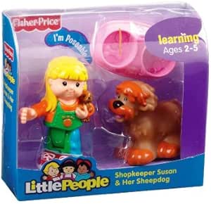 Little People Shopkeeper Susan & Her Sheepdog Figure Set : Amazon.ca ...