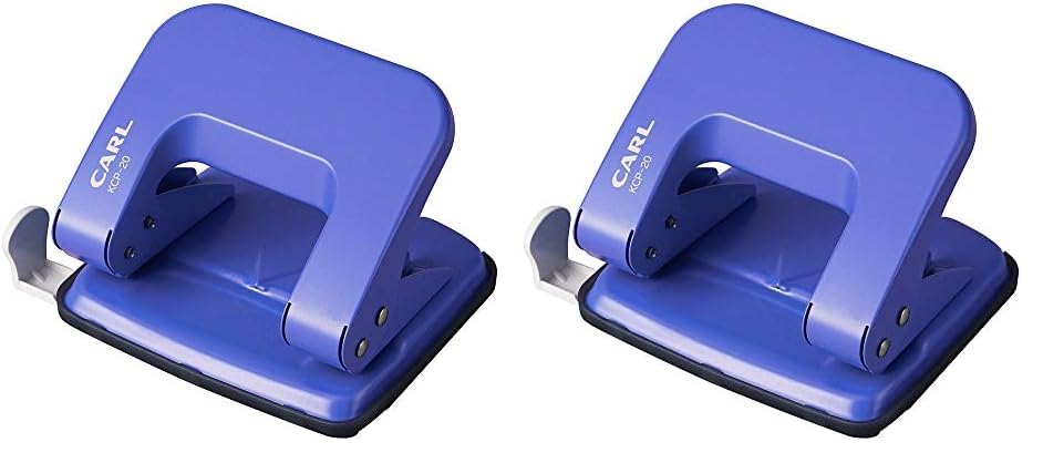 Amazon | カール事務器(CARL) 穴あけパンチ 2穴 18枚 ブルー KCP-20-B (× 2) | 穴あけパンチ | 文房具 ...