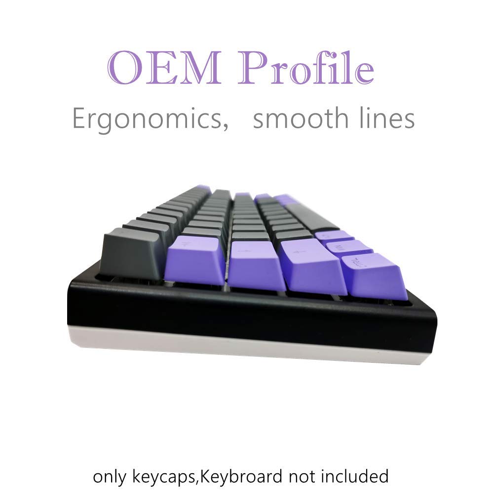 XVX Custom Keycaps-Keycaps 60 Percent, 104 Keys Double Shot Backlit OEM ...