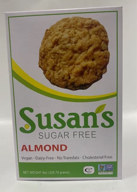 Amazon.com: Susan's Sugar free cookies 8oz (2 pack) (Almond) : Grocery ...