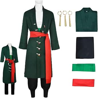 Amazon.com: HUFEKA Roronoa Zoro Cosplay Costume Zoro Uniform Zoro ...