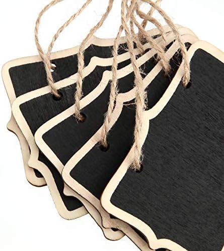 Amazon.com: FANCY NOVA 12 Pack Chalkboard Tags Hanging Mini Chalkboard ...