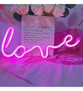 Neon Love Signs Light, LED Love Art Decorative Marquee Sign, Wall Decor ...