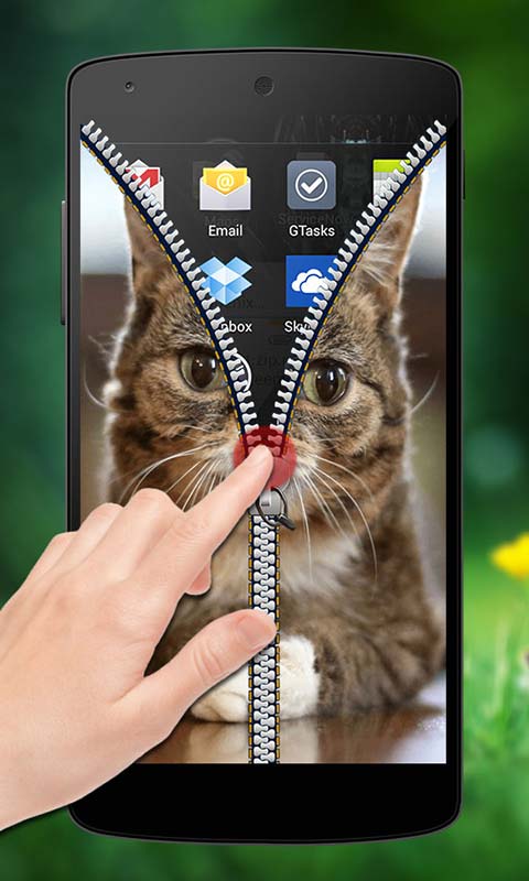 Kitty Cat Zipper Lock Screen - App on Amazon Appstore