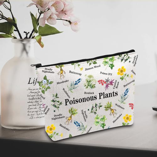 Poisonous Plants Chart Makeup Bag Nature Lover Gift Dangerous Plants ...