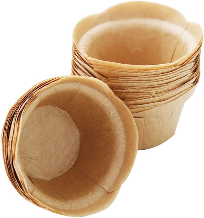 Amazon.com: 120 Pcs Wood Grain Cupcake Wrappers Woodland Cupcake ...