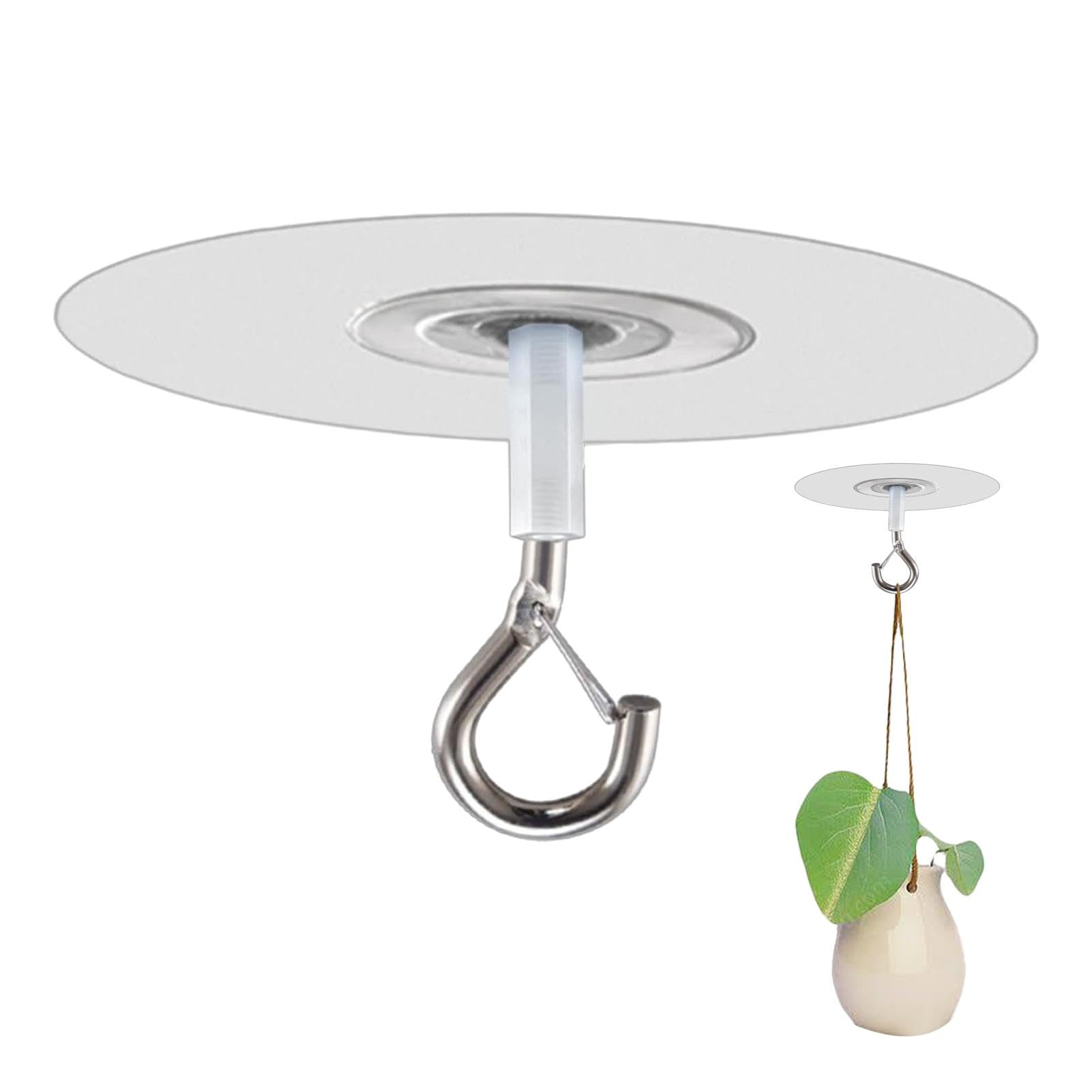 Adhesive Ceiling Hook - Heavy Duty Self-Stick Ceiling Hooks, Strong ...