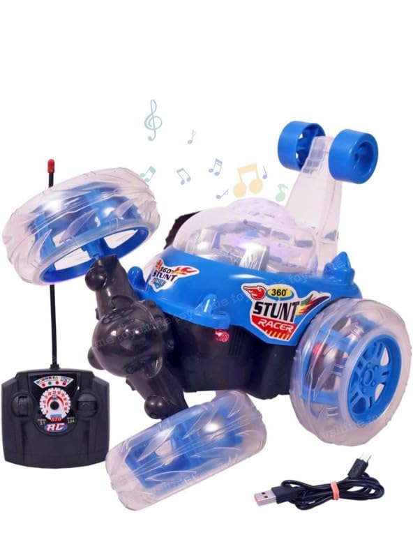 Buy Remote Control Rechargable Acrobatic 360 Degree Twisting Stunt Car ...