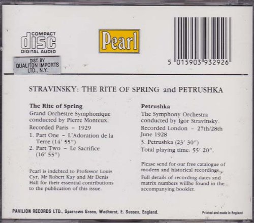 Stravinsky, Monteux (Rite of Spring), Stravinsky (Petrushka), Grand ...