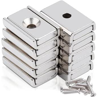 Amazon.co.jp: Set of 10 Magnets Super Strong Magnets Neodymium Magnet ...