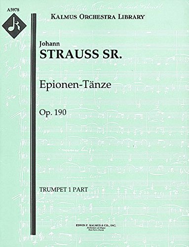 Amazon.com: Epionen-Tänze, Op.190: Trumpet 1 part (Qty 4) [A5978 ...