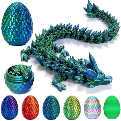 Amazon.com: 3D Printed Dragon Egg, Mystery Crystal Dragon Egg Fidget ...