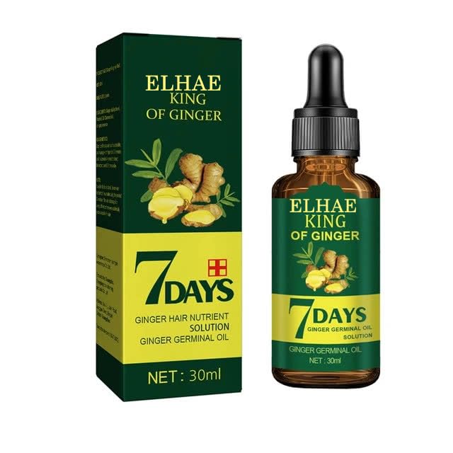 Buy ELAHE King Of Ginger 7 Days Ginger Hair Nutrient Solution Ginger ...