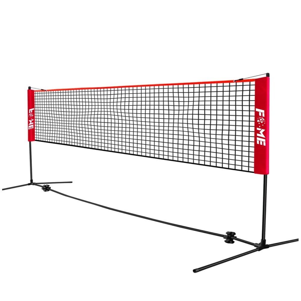 Badminton Net, FOME 16.7 FT Height Adjustable Portable Tennis ...