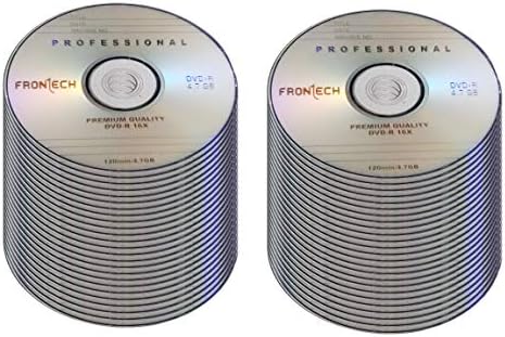 Frontech Blank DVD-R 4.7 GB 16X Speed Digital Disk - Pack of 50 ...