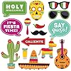 Amazon.com: Fully Assembled Cinco De Mayo Photo Booth Props. 30 Piece ...