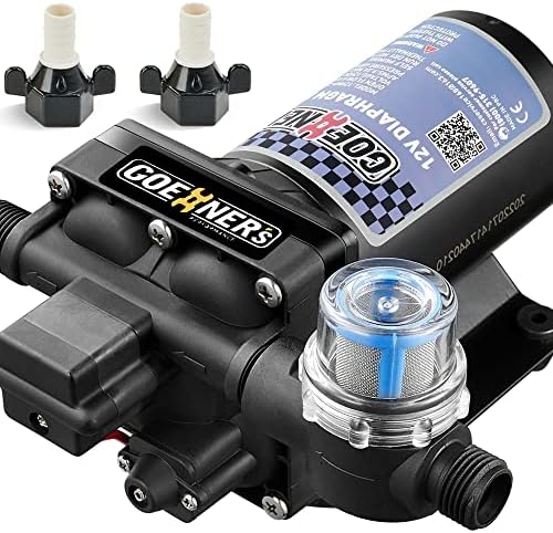 [Upgraded Version] RV Fresh Water Pump, 12V DC Water Pump, 6GPM 70PSI ...