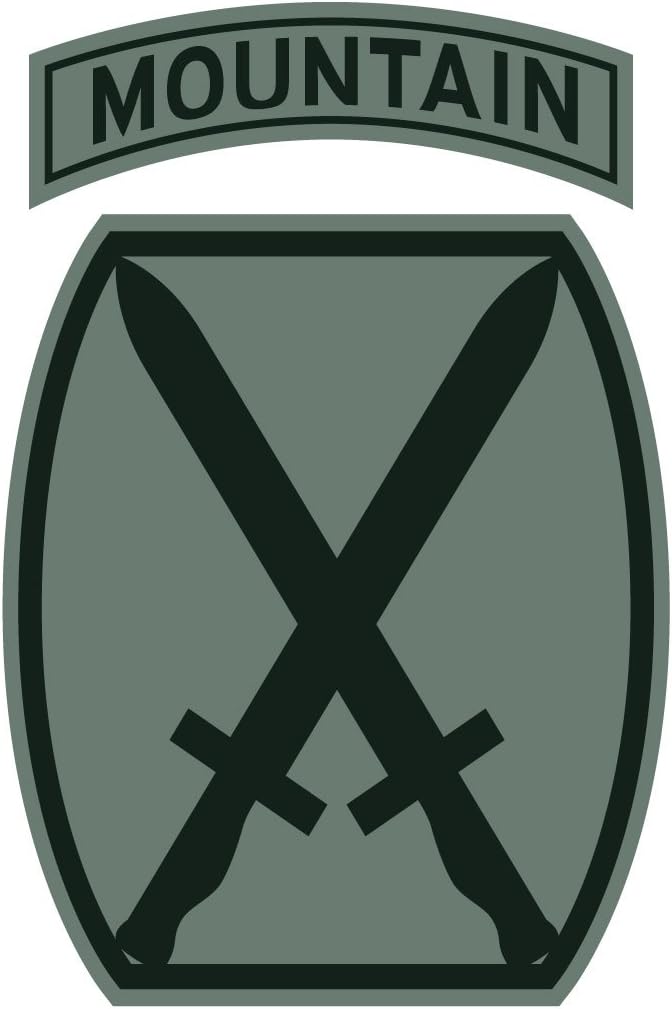 Amazon.com: US Army - 10th Mountain Division SSI Patch Decal in ACU ...