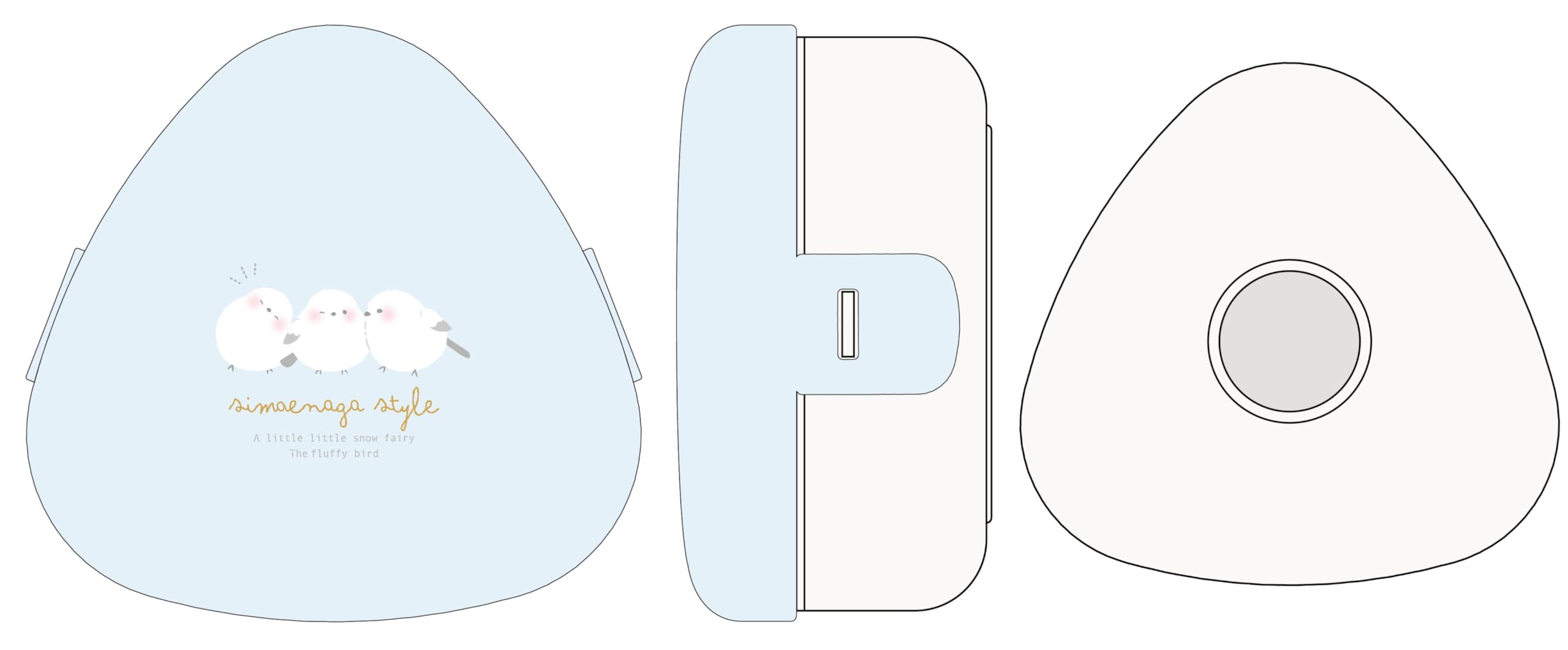 Amazon.co.jp : オーエスケー（OSK) おにぎりケース 抗菌 弁当箱 290ml シマエナガ SEN 日本製 押し型付 電子レンジ対応 LS-20 日本製 : ホーム＆キッチン