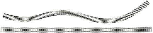 Amazon.com: Bachmann Trains 36" CODE 100 NICKEL SILVER FLEX TRACK (25 ...