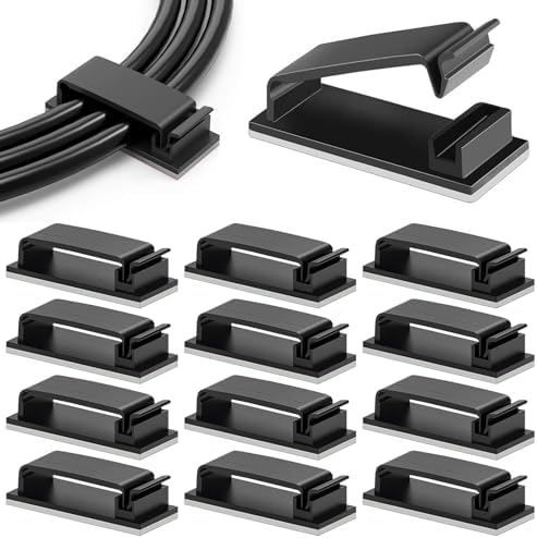 50 Pcs Self Adhesive Cable Clips,Cable Management Multipurpose Hooks ...