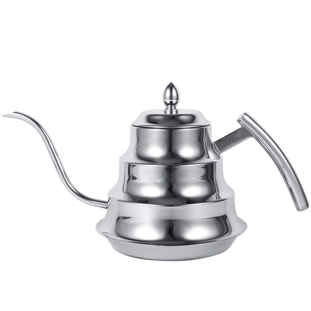 Buy 1.2L Gooseneck Coffee Kettle Pour Over Kettle Bamboo Joint Design ...