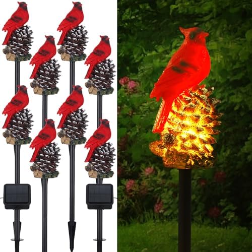 Amazon.com : LAIAMER Cardinal Decor Cardinal Gifts, Cardinal Solar ...