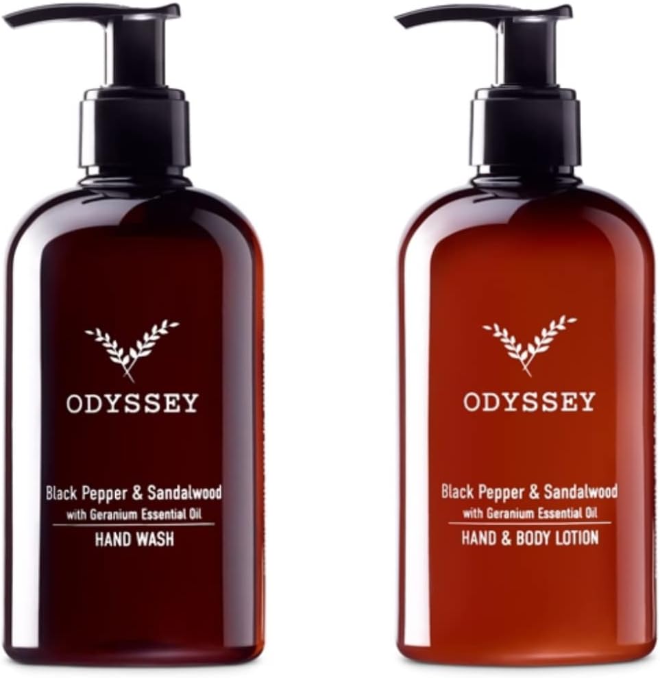 Cole & Lewis Odyssey Black Pepper & Sandalwood Hand Wash & Hand Lotion ...