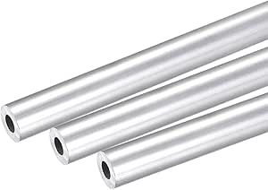 sourcing map 6063 Aluminum Round Tube 6mm OD 3mm Inner Dia 250mm Length ...