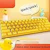 Amazon.com: NZTGVR Duck Keyboard, Duck Keyboard Keycaps That Quack, Quacking Duck Keyboard ...
