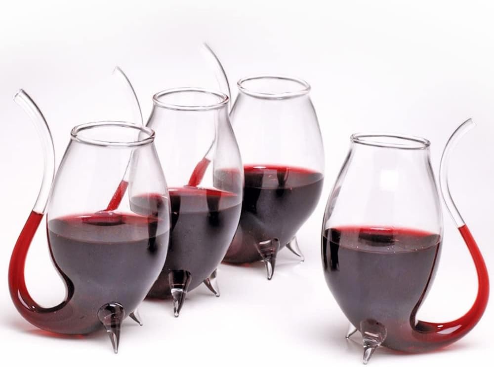FLOW Barware Port Glasses | 4X 90ml Port Sipper Glasses | Unique Port ...