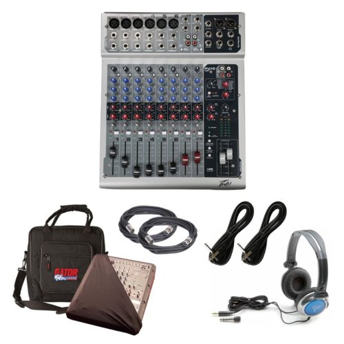 Peavey PV 10 USB Portable 10-Channel USB Mixer Bundle with Mixer Bag ...