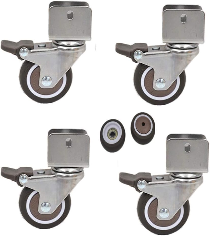 Set Of 4 Caster Wheels,Furniture Caster,Swivel Castor Wheel,U-Shaped ...
