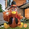 Amazon.com: MorTime 6 FT Thanksgiving Inflatable Turkey, Blow up ...