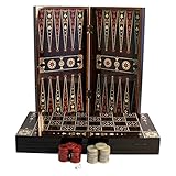 ・ブランド:Chessgammon・モデル:SG_B00AGP5CU2_US・製造元/メーカー部品番号:26211A・Made of durable wood with floral motif・Set includes 30 red an...