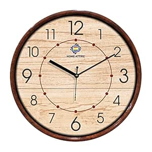 Buy Home Attire 12-Inch Dual Frame Squishy Texture Wall Clocks with ...