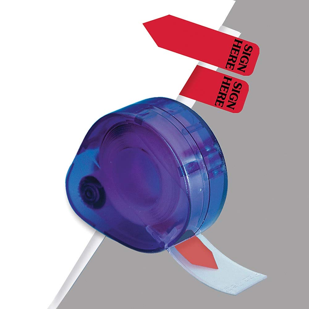 Amazon.com: Redi-Tag Sign Here Reversible Printed Arrow Dispenser Flags ...