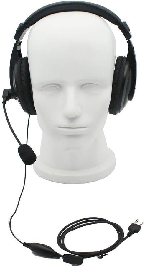 Amazon.com: GoodQbuy Two Way Radio Overhead Headsets Headphones with ...