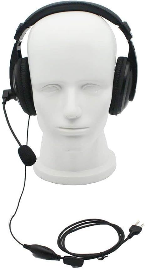 Amazon.com: GoodQbuy Two Way Radio Overhead Headsets Headphones with ...