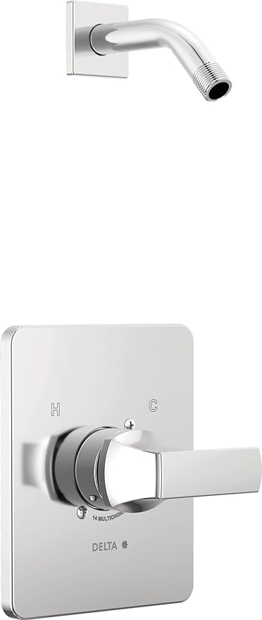 Delta Faucet Velum 14 Series Single-Function Chrome Shower Valve Trim ...