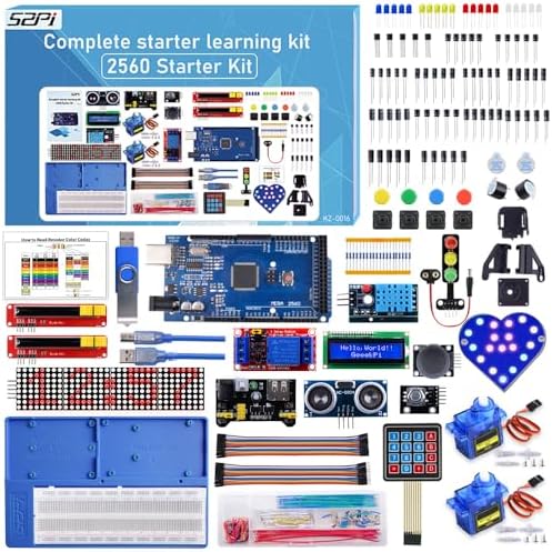 Amazon.com: GeeekPi Arduino MEGA 2560 R3 Kit de inicio completo con ...