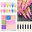 Amazon.com: 6 Colors Solid Chrome Nail Glitter Powder Set Metallic ...