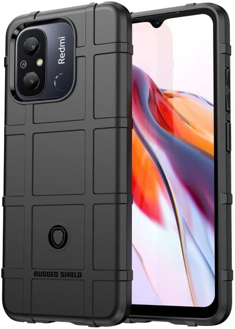 ELICA Hard Rugged Case Redmi 12C, Heavy Duty Defender Armor Matte TPU ...