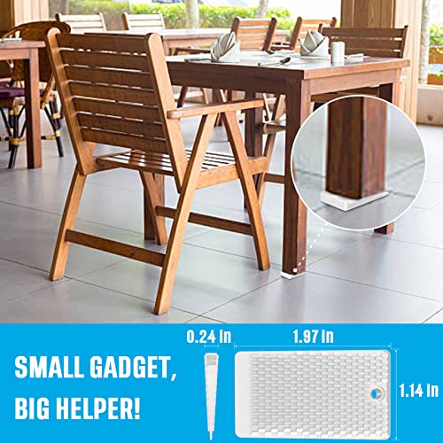 Snapklik.com : Furniture Levelers, 32 Pieces Jar, Clear Table Shim ...