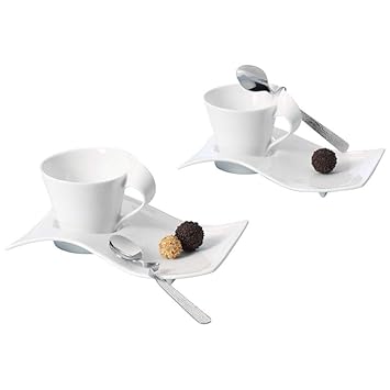 Amazon.com: Villeroy & Boch NewWave Caffe Mugs, Set of 2, Premium ...