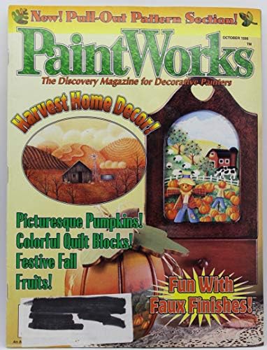 Paintworks Magazine October 1996 Pull-out Pattern Section * Harvest ...