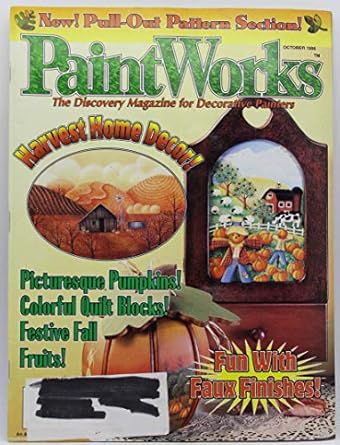 Paintworks Magazine October 1996 Pull-out Pattern Section * Harvest ...