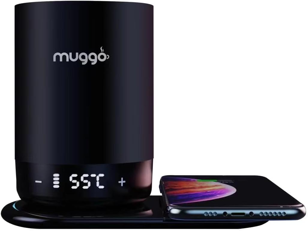 Amazon.com: ionMug & Charging Coaster – 12oz. Stainless Steel Self ...