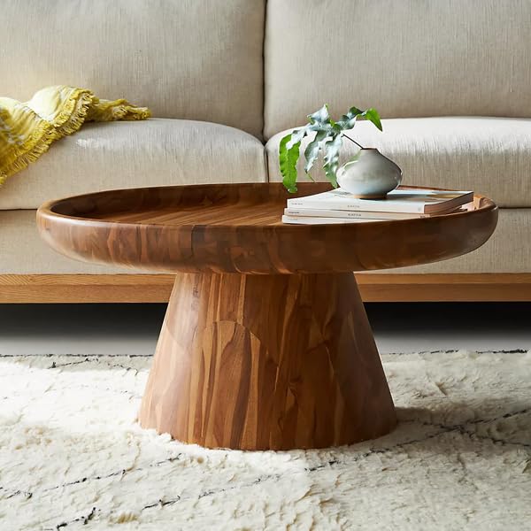 Cobra Craft Round Coffee Table for Living Room Bedroom | Solid Sheesham ...