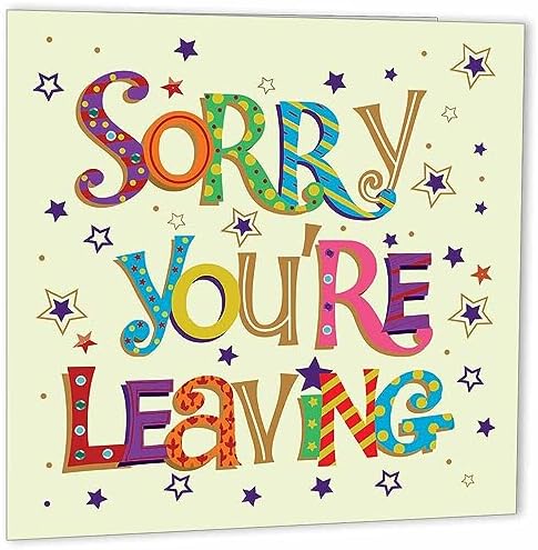 Colleagues Leaving Card - Sorry You're Leaving - Co Worker Goodbye ...